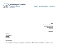 NHS Thank You Letters