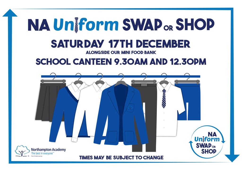 Uniform Swap or Shop and Winter Food Bank