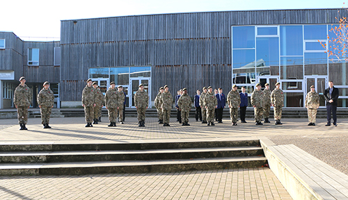 LNR ACF Cadets Stand to Attention for Armistice Day
